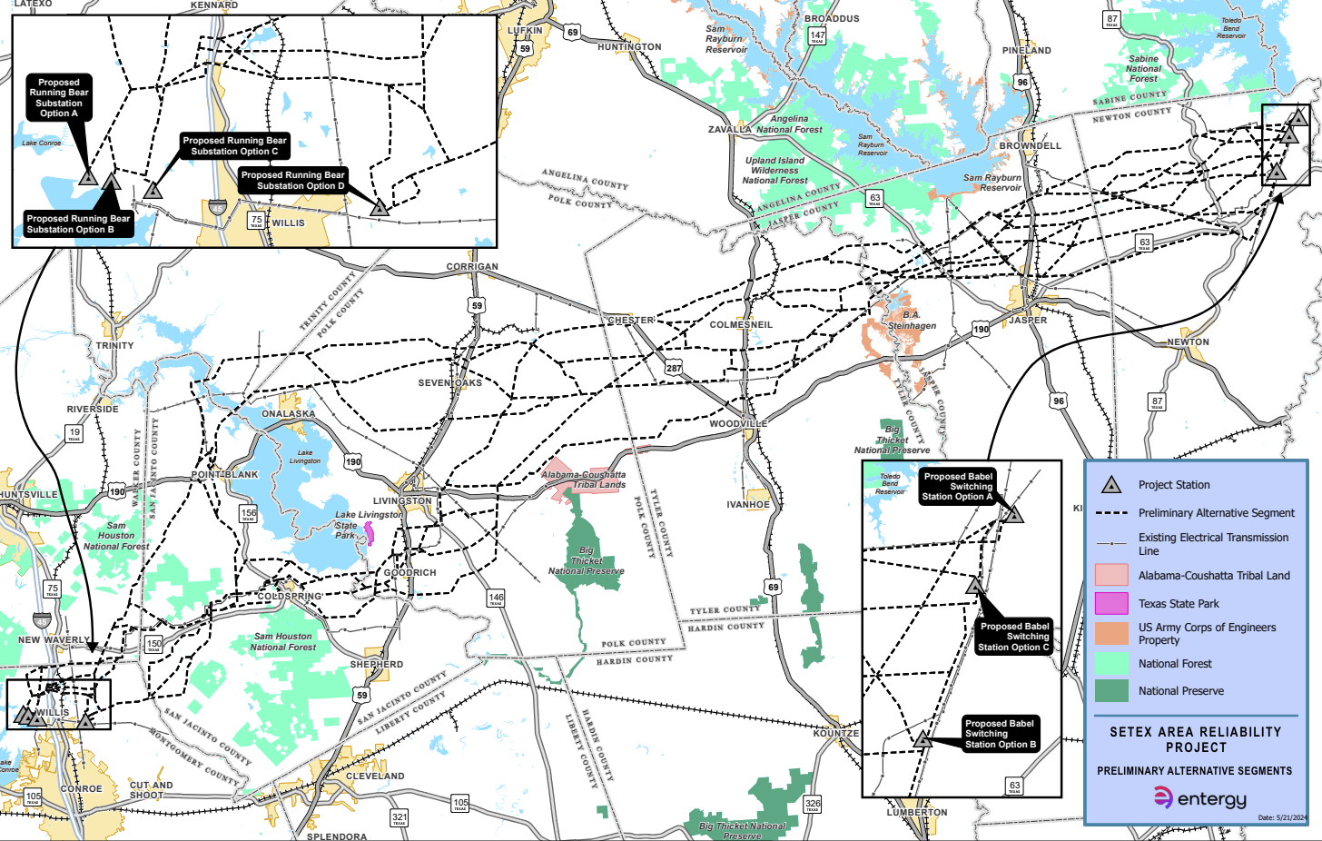 Entergy Texas Inc. Proposes New 130-Mile Transmission Line in East ...